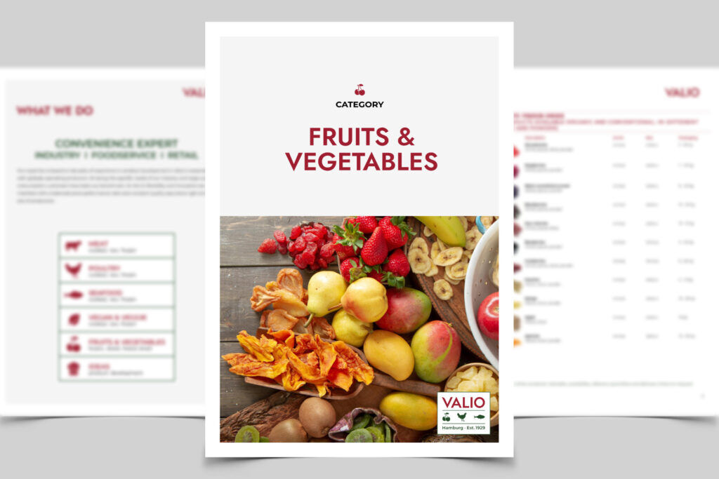 VALIO Product Catalog Fruits & Vegetables 2025 - VALIO.de